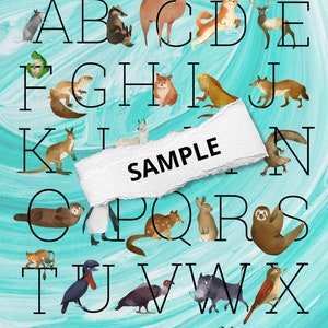 Animal Alphabet Printable Poster -early Childhood Teacher Resources ...