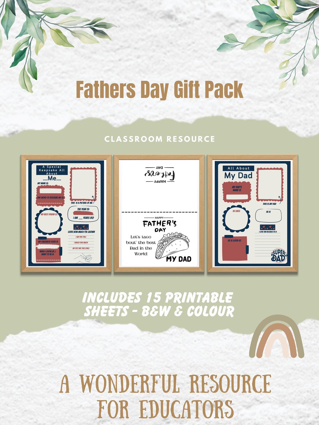 Father's Day Printable Gift Pack - Etsy