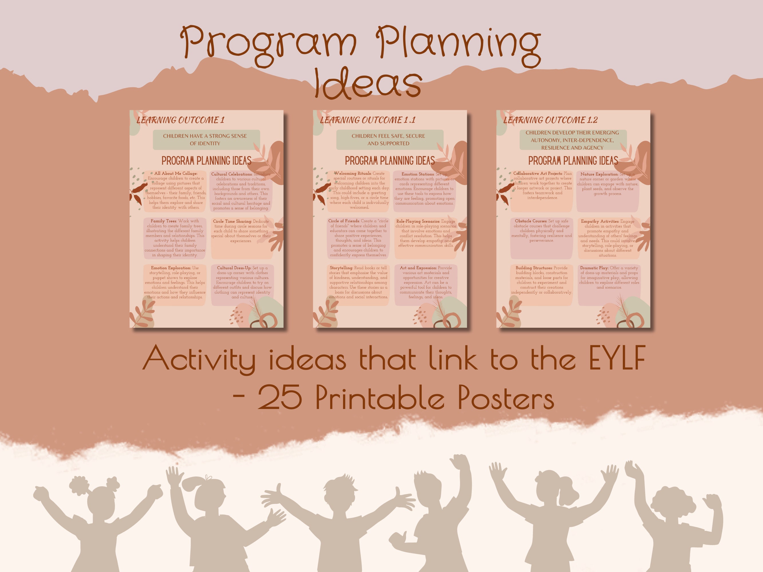 Program Planning Ideas/activities That Link the the EYLF Learning ...