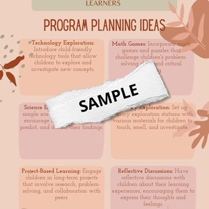 Program Planning Ideas/activities That Link the the EYLF Learning ...