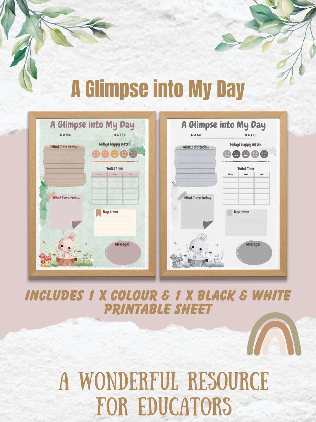 A Glimpse Into My Day - All About My Day - Day Story - Etsy