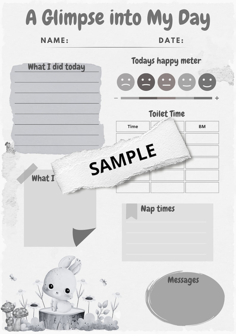 A Glimpse Into My Day - All About My Day - Day Story - Etsy