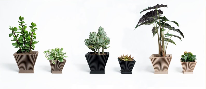 Mini Planter. Modern Plant Pot. Small Succulent Pot. Crate and - Etsy