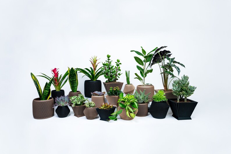 Mini Planter. Modern Plant Pot. Small Succulent Pot. Crate and - Etsy