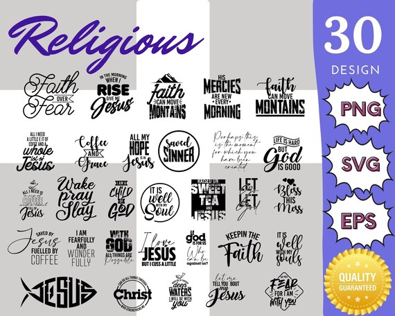 Religious Svg Christian Svg Bundle Jesus Svg God Svg Bible - Etsy