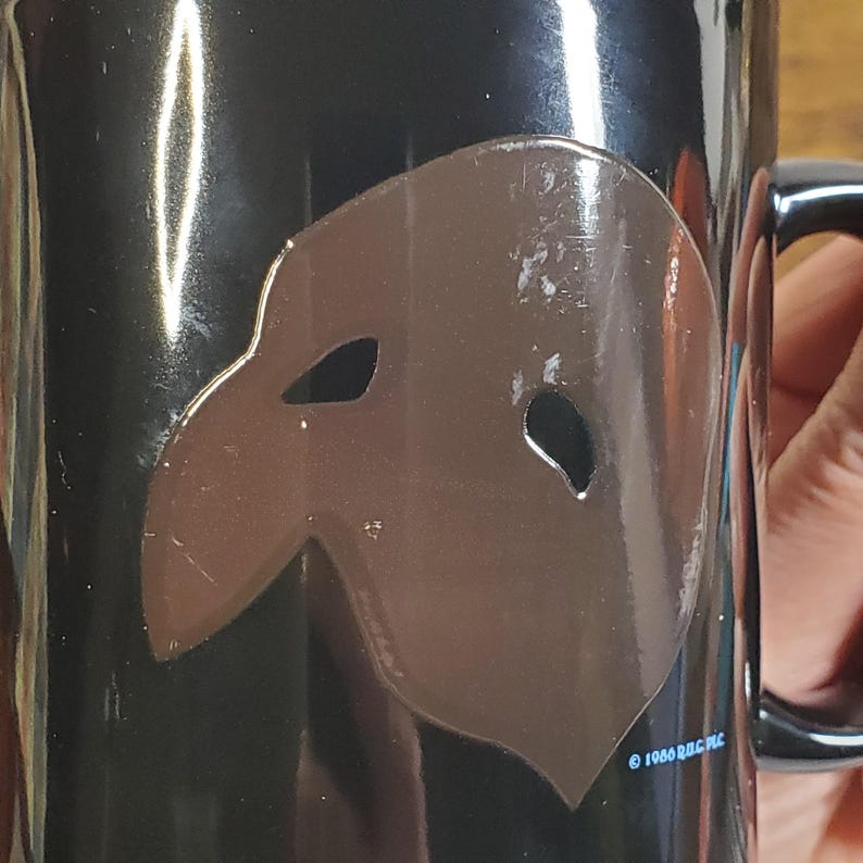 1986 Phantom of the Opera Color Changing Vintage Coffee Mug 1980s - Etsy