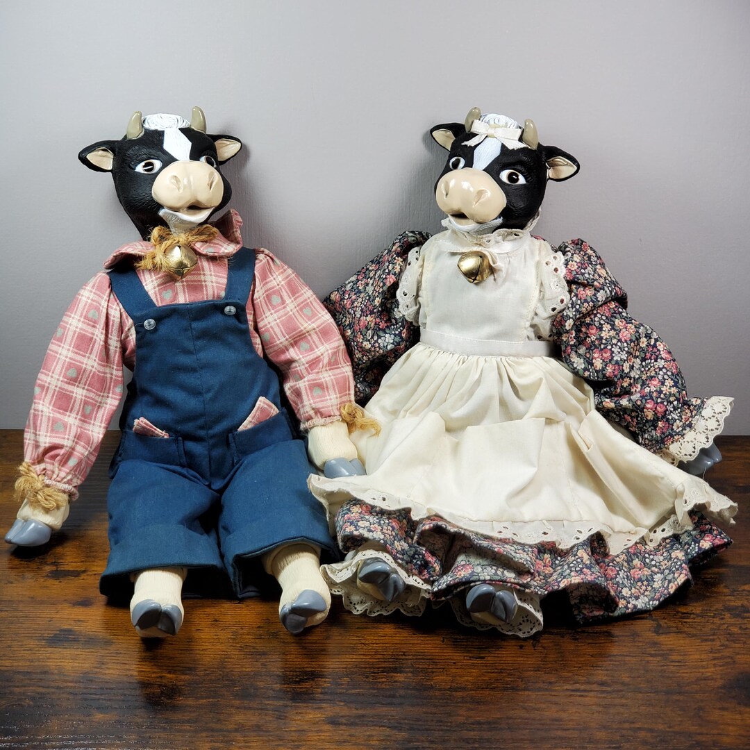 1991 Primitive Farmhouse Country Cows - Wang's Int - Etsy