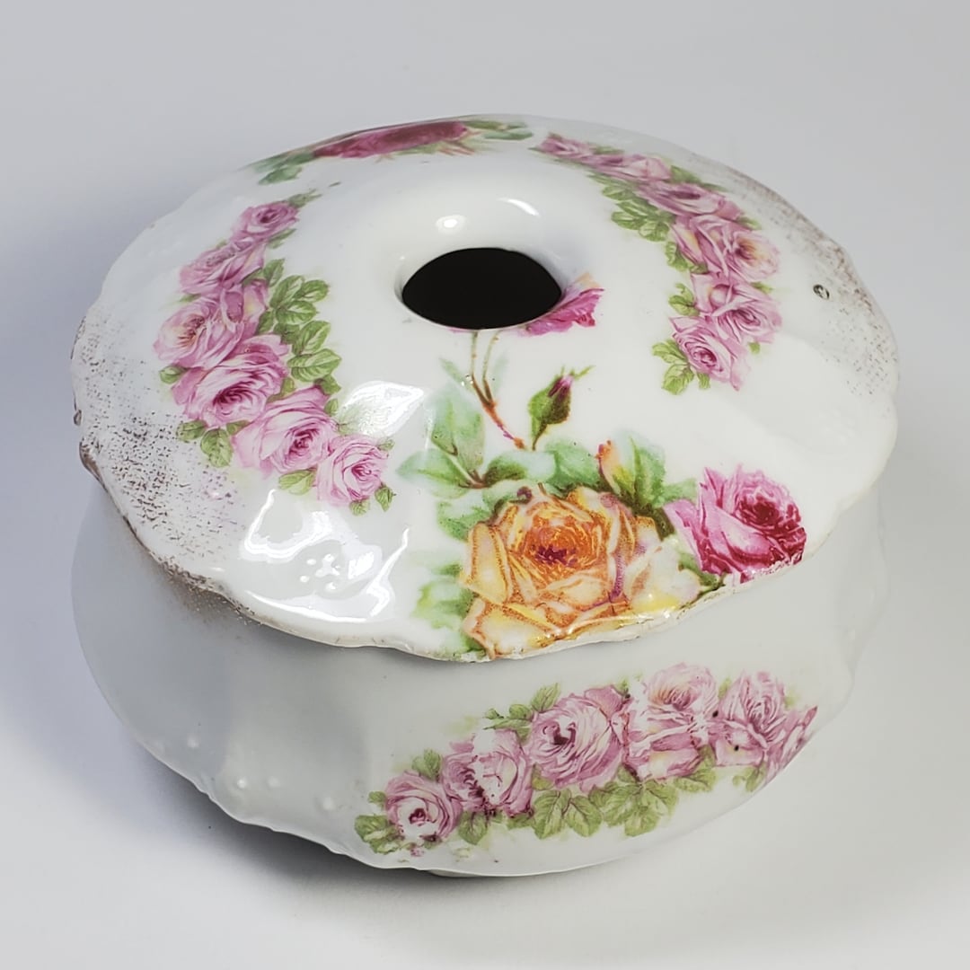 Antique Porcelain Hair Receiver - Etsy