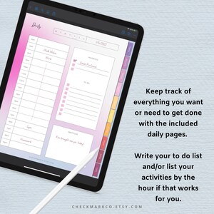 Colorful Digital Planner for Goodnotes or Noteshelf - Etsy