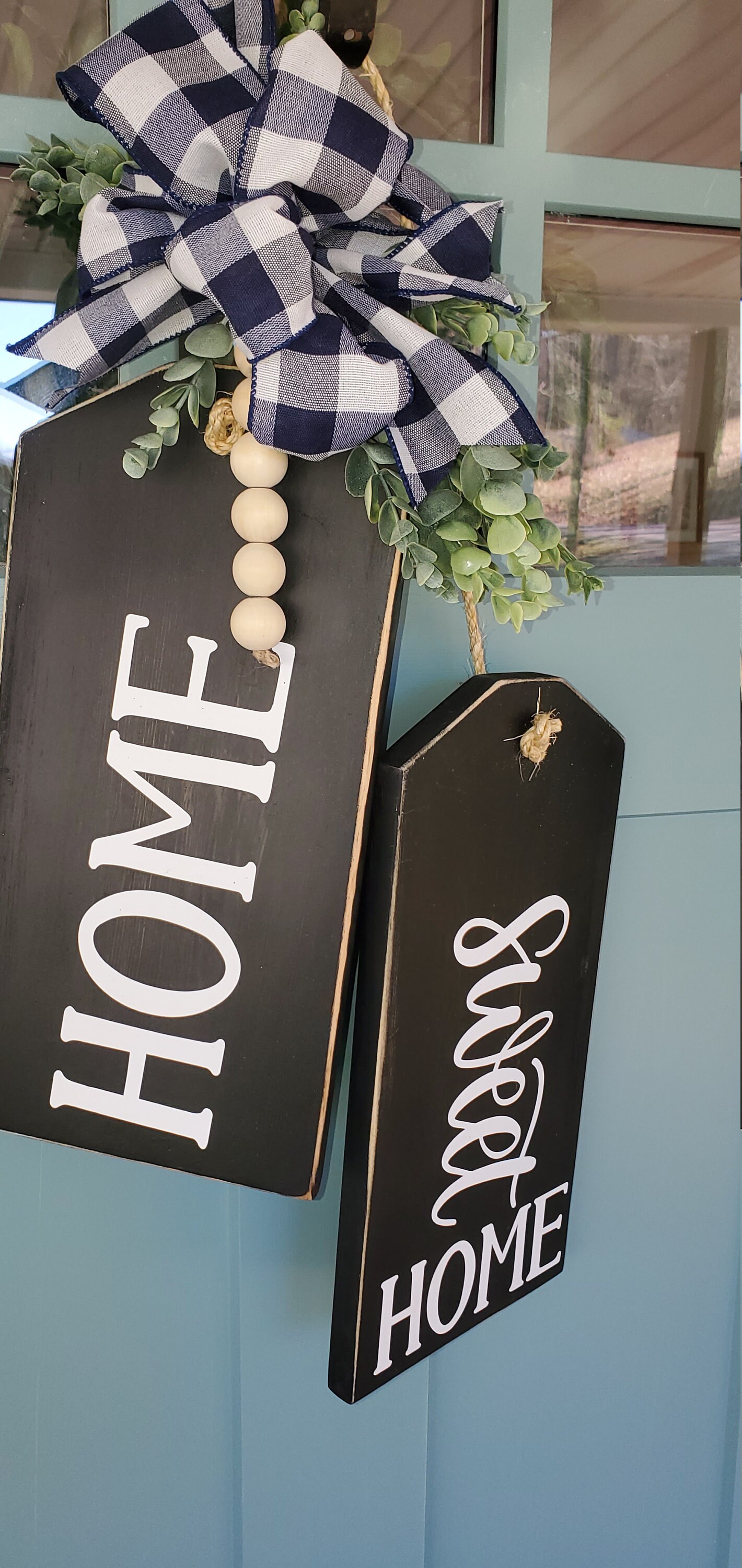 Door Tags, Front Door Sign, Welcome, Home Sweet Home - Etsy