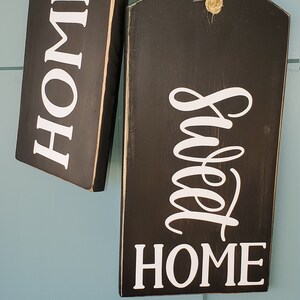 Door Tags, Front Door Sign, Welcome, Home Sweet Home - Etsy