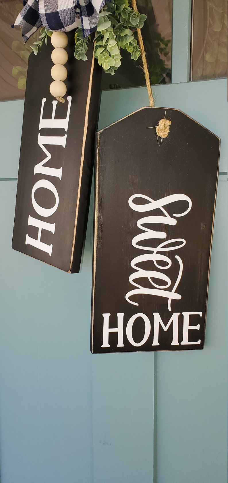 Door Tags, Front Door Sign, Welcome, Home Sweet Home - Etsy