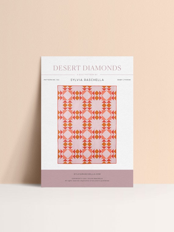 Desert Diamonds Quilt Pattern Paper | Etsy