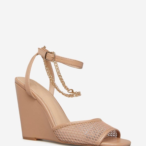 Tan Wedge Heels - Etsy