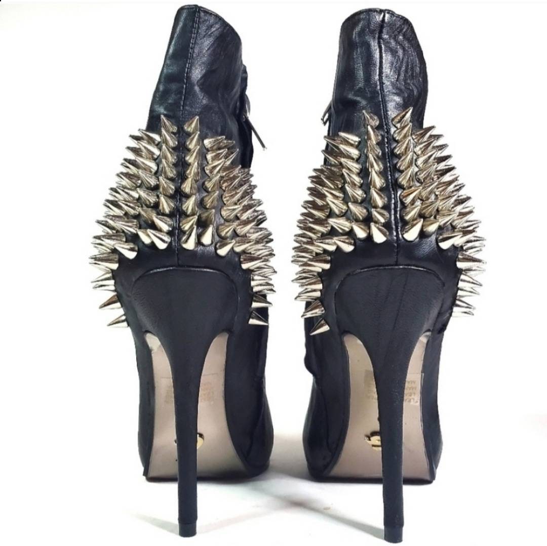 NEW Black Spike Heels - Etsy