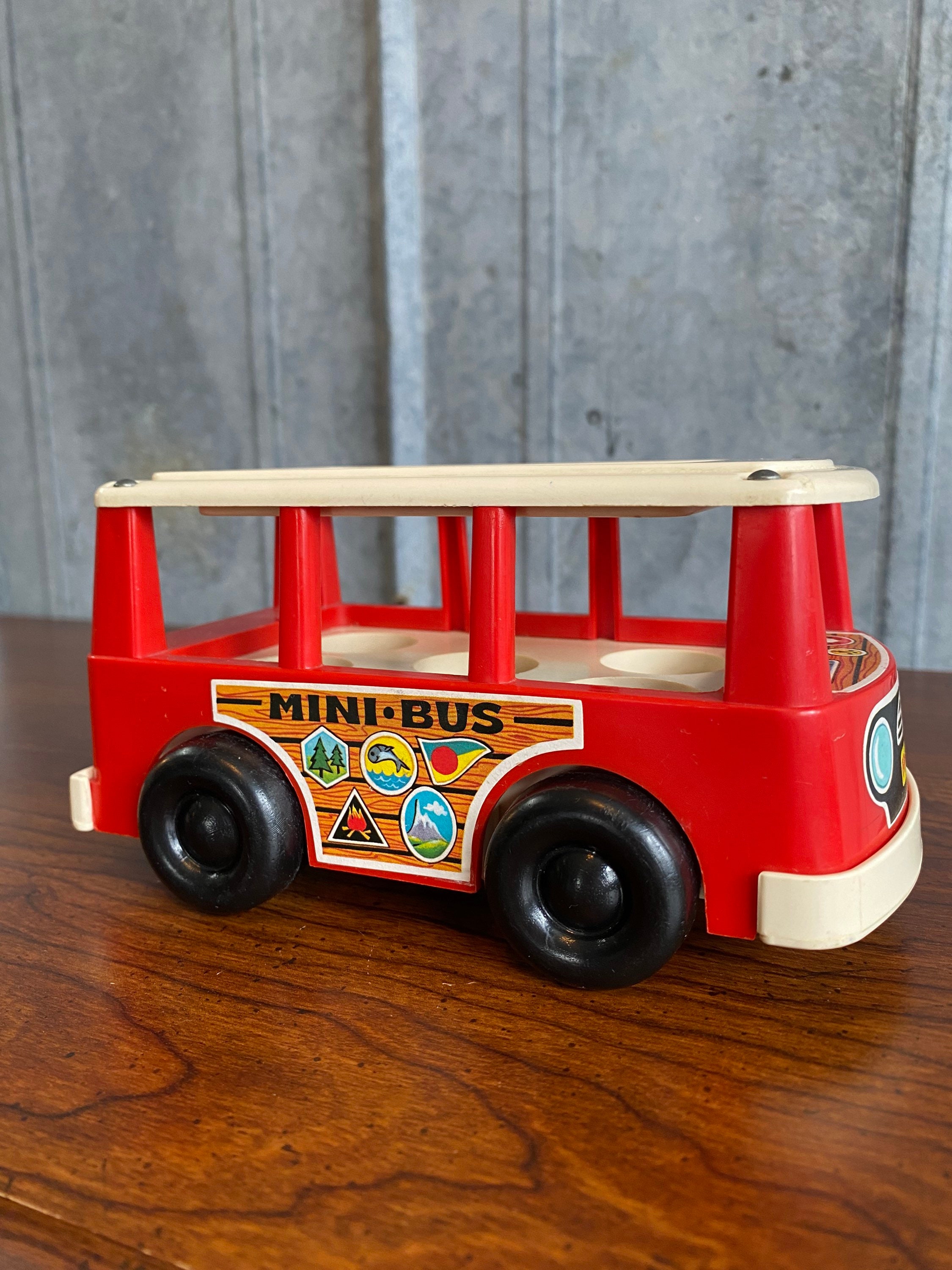 1960’s Fisher Price Mini Bus Toy - Etsy