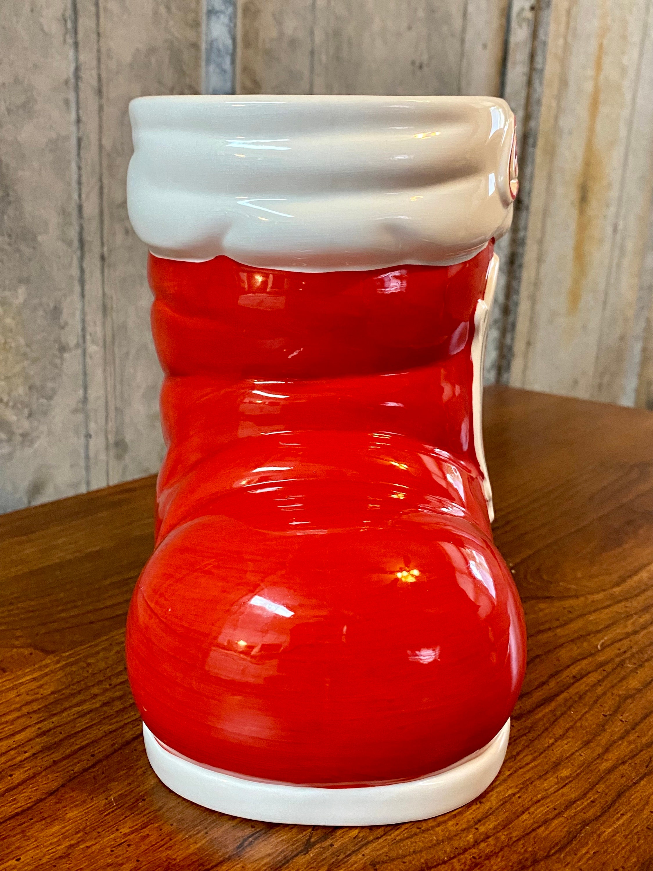 Coca-cola 75th Anniversary Ceramic Santa Boot - Etsy