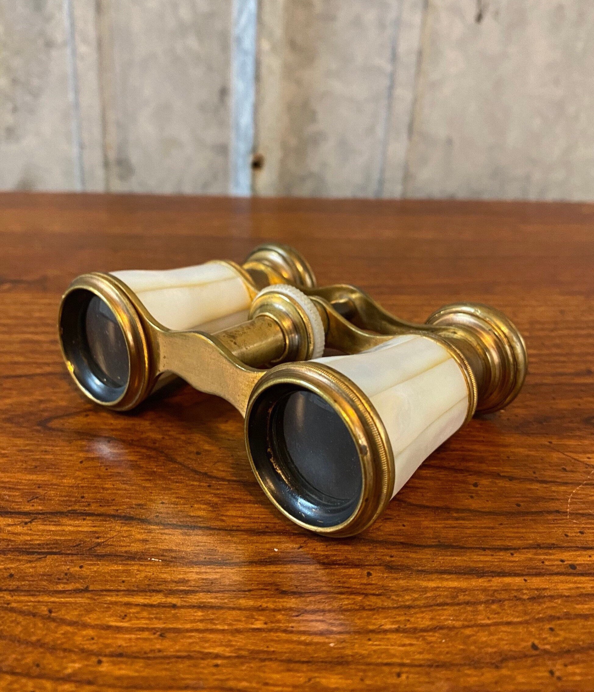 Victorian Era Opera Binoculars Brass and Pearl - Etsy