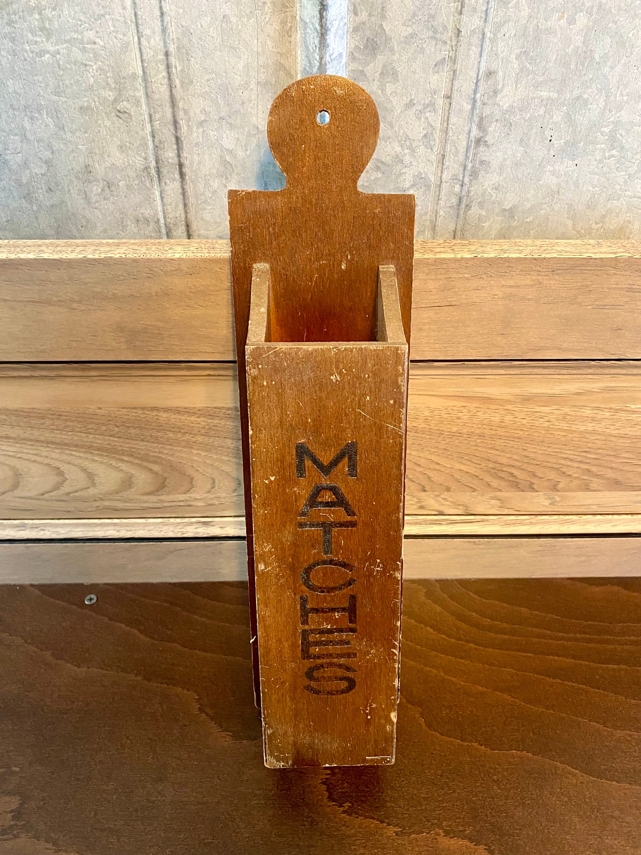 Vintage Wooden Match Box - Etsy