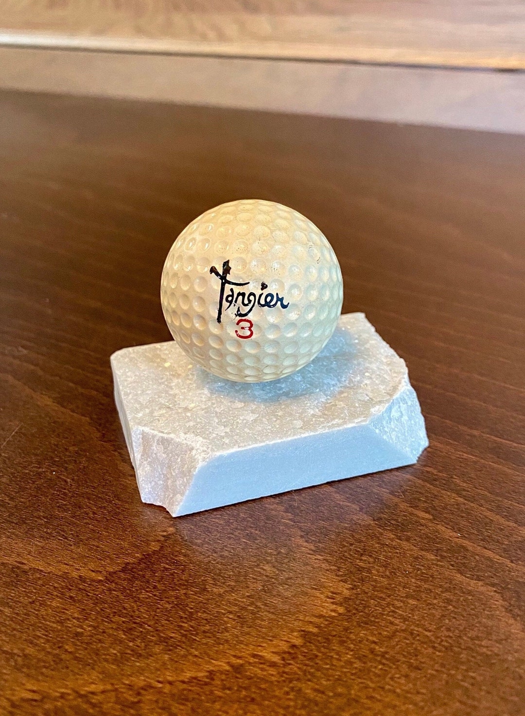 Vintage “tangier” Golf Ball on Quartz - Etsy