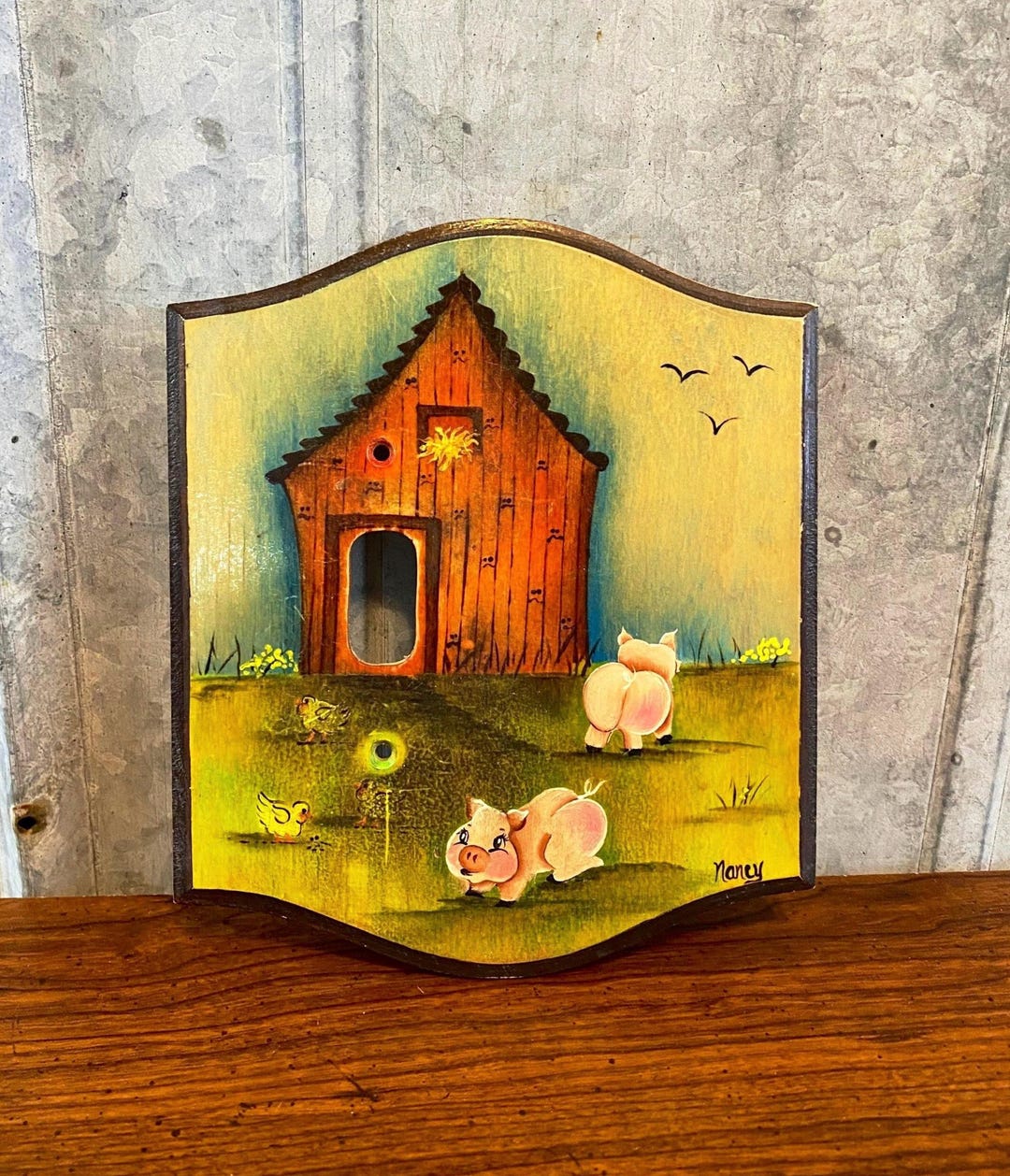 Vintage “pigs on the Farm” Wooden Light Switch - Etsy