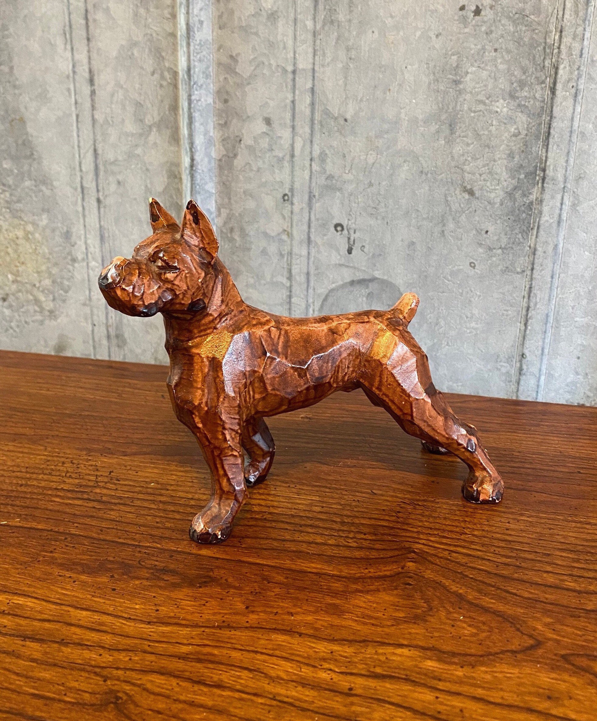 Vintage Inarco Porcelain Boxer K9 - Etsy