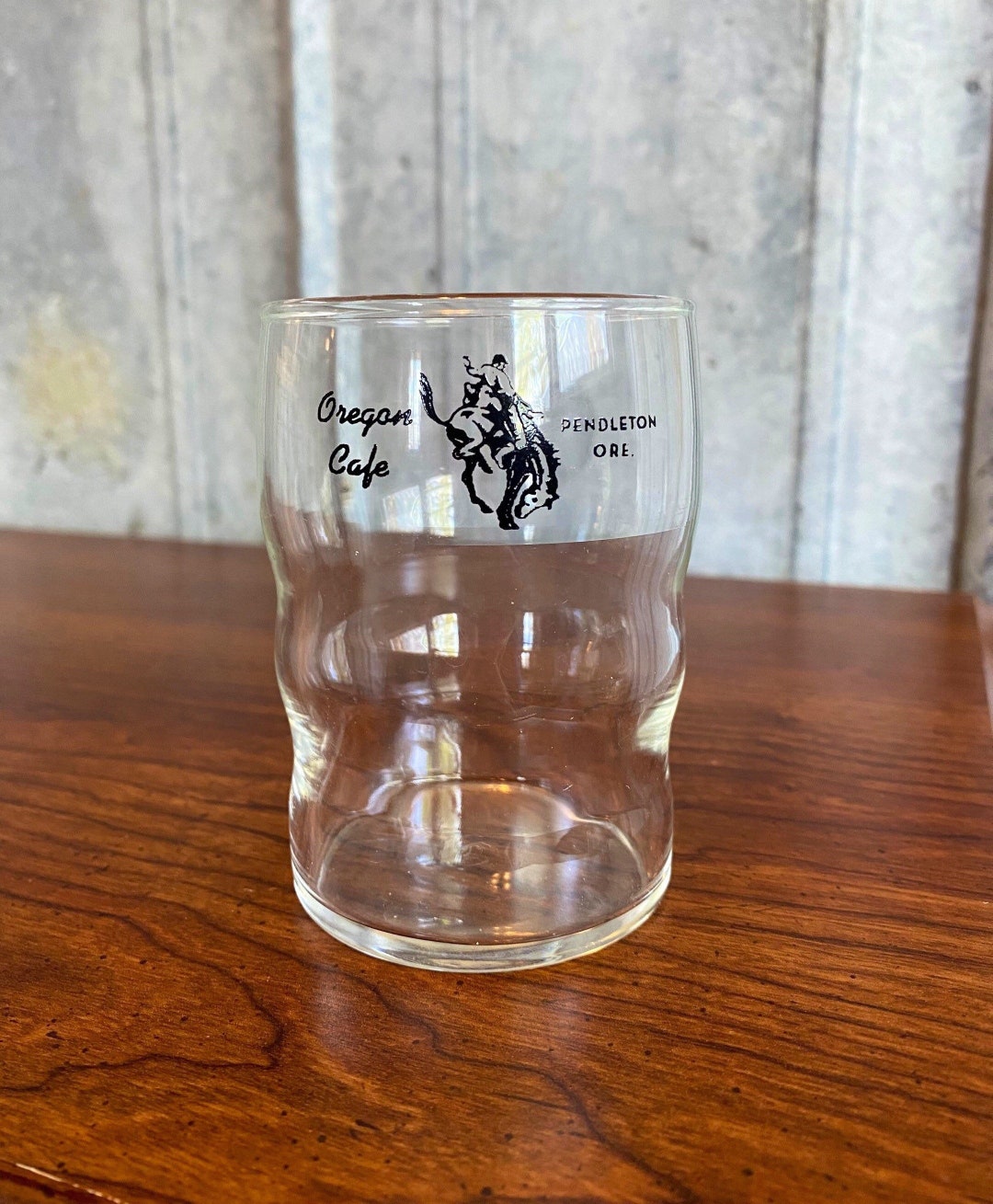 Vintage Pendleton Round up Cafe Glass - Etsy