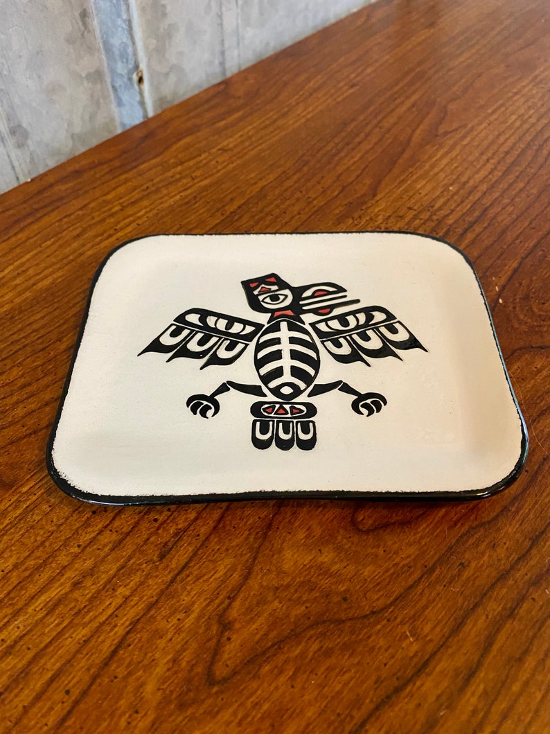 Vintage Pacific Northwest Indigenous Art Tray - Etsy