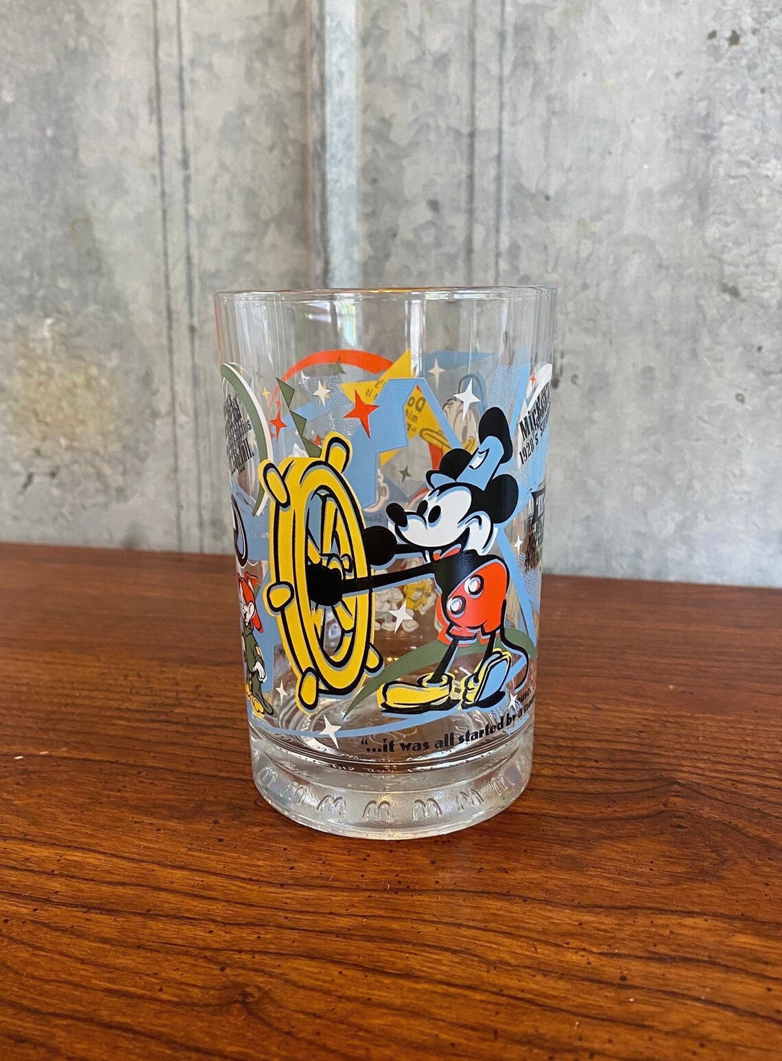 Vintage Walt Disney 100 Years of Magic Anniversary Mcdonalds Glass - Etsy