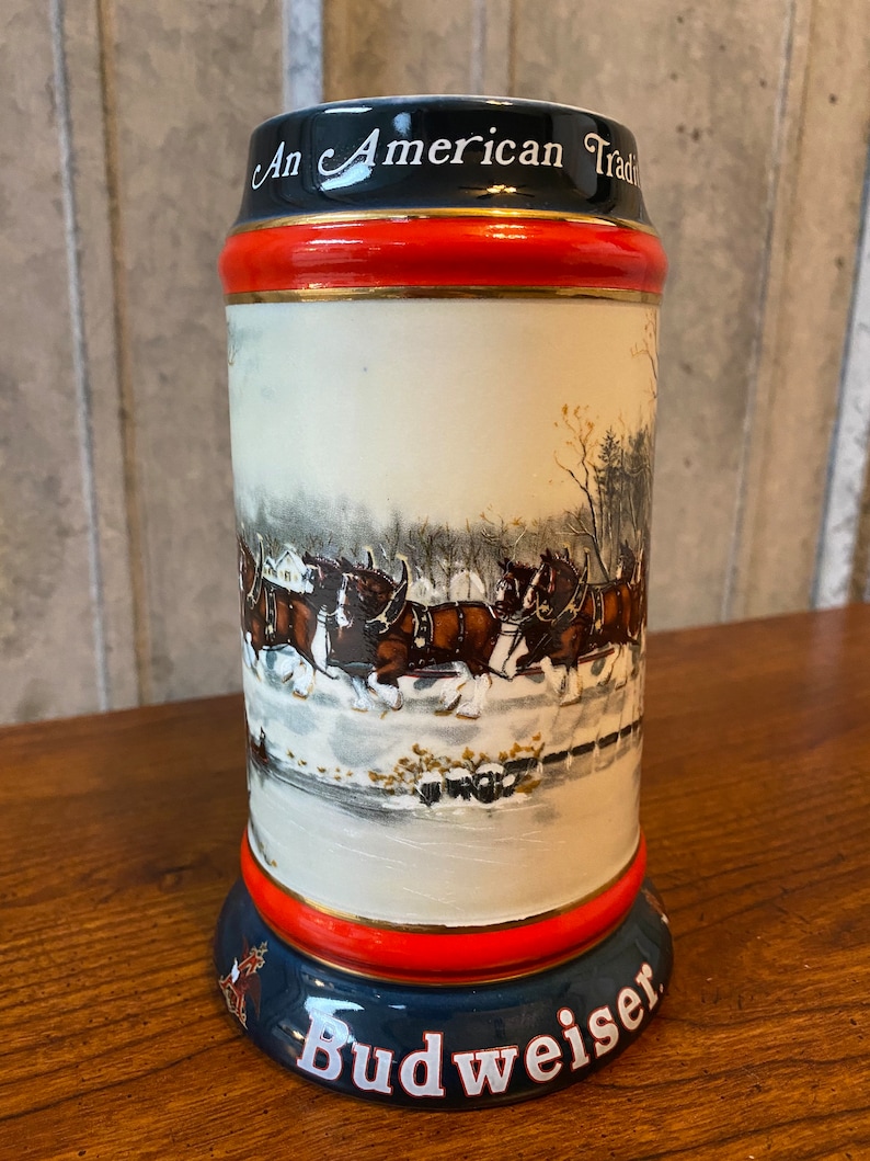 Vintage Budweiser Limited Edition Stein - Etsy