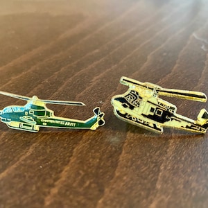 Vintage Vietnam Era Military Helicopter Lapel Pins - Etsy