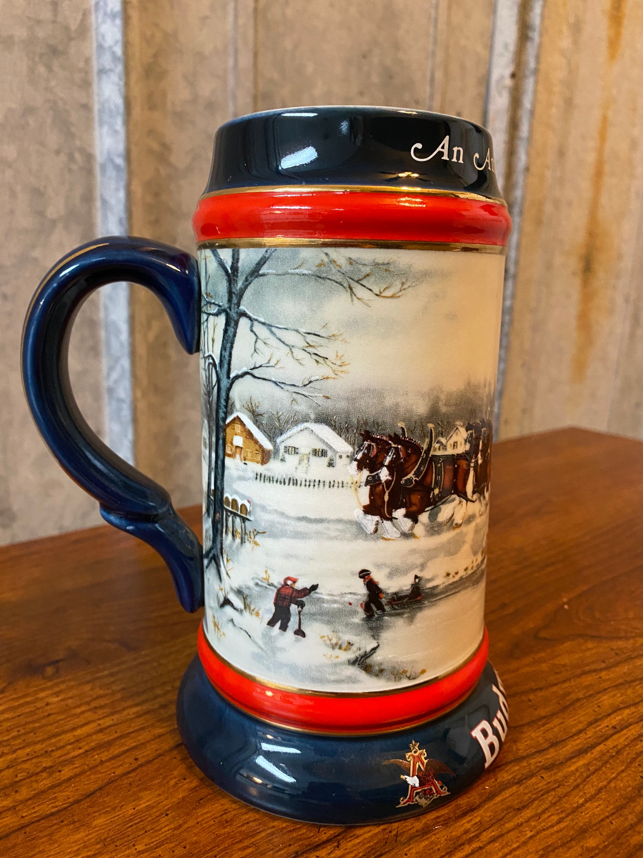 Vintage Budweiser Limited Edition Stein - Etsy