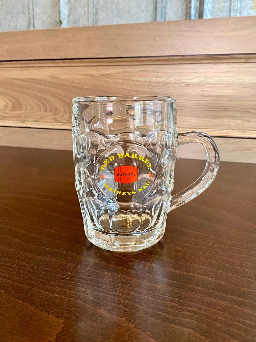 Vintage Watney’s Keg “red Barrel” British Beer Glass - Etsy