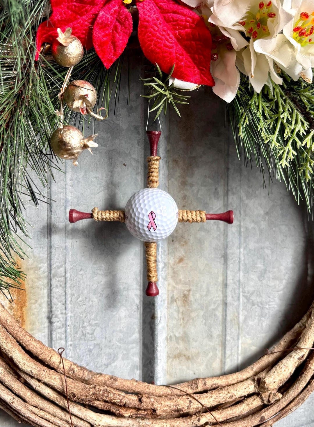 Pinnacle “breast Cancer Awareness” Golf Ball Holiday Ornament - Etsy