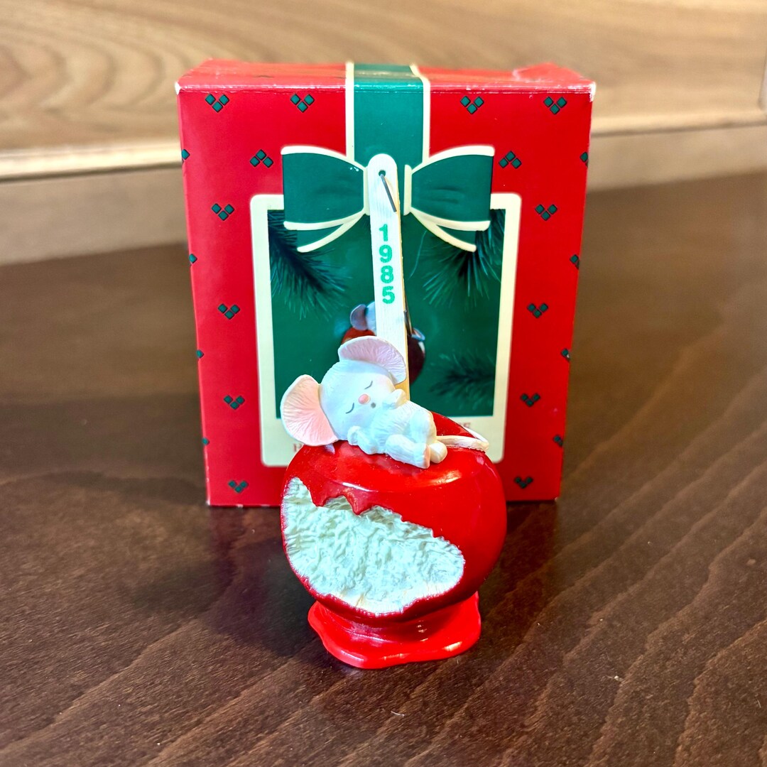 1985 Hallmark’s Keepsake “candy Apple” Holiday Ornament - Etsy