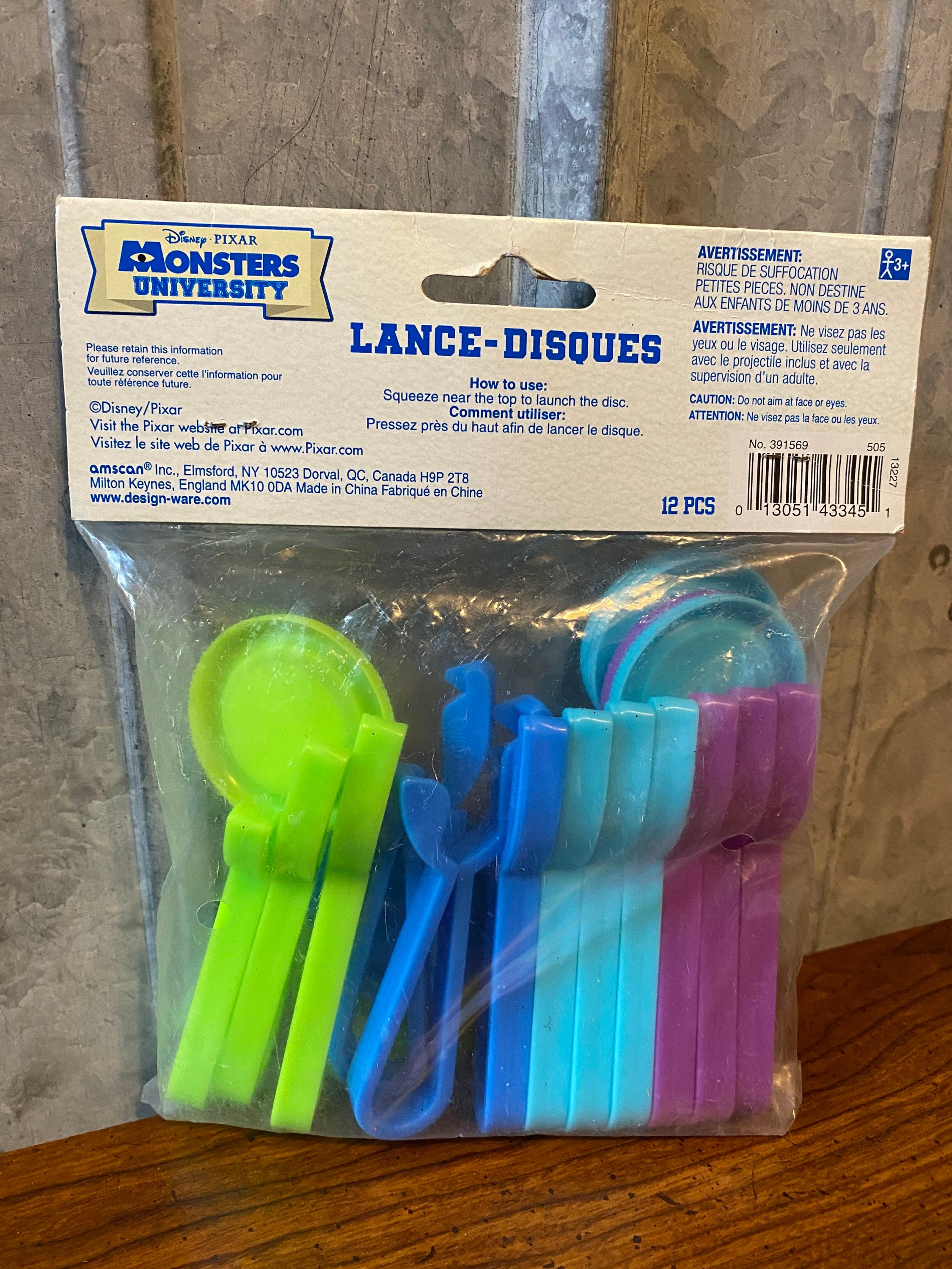 Vintage Disney’s Monster Inc. University Disk Launchers - Etsy