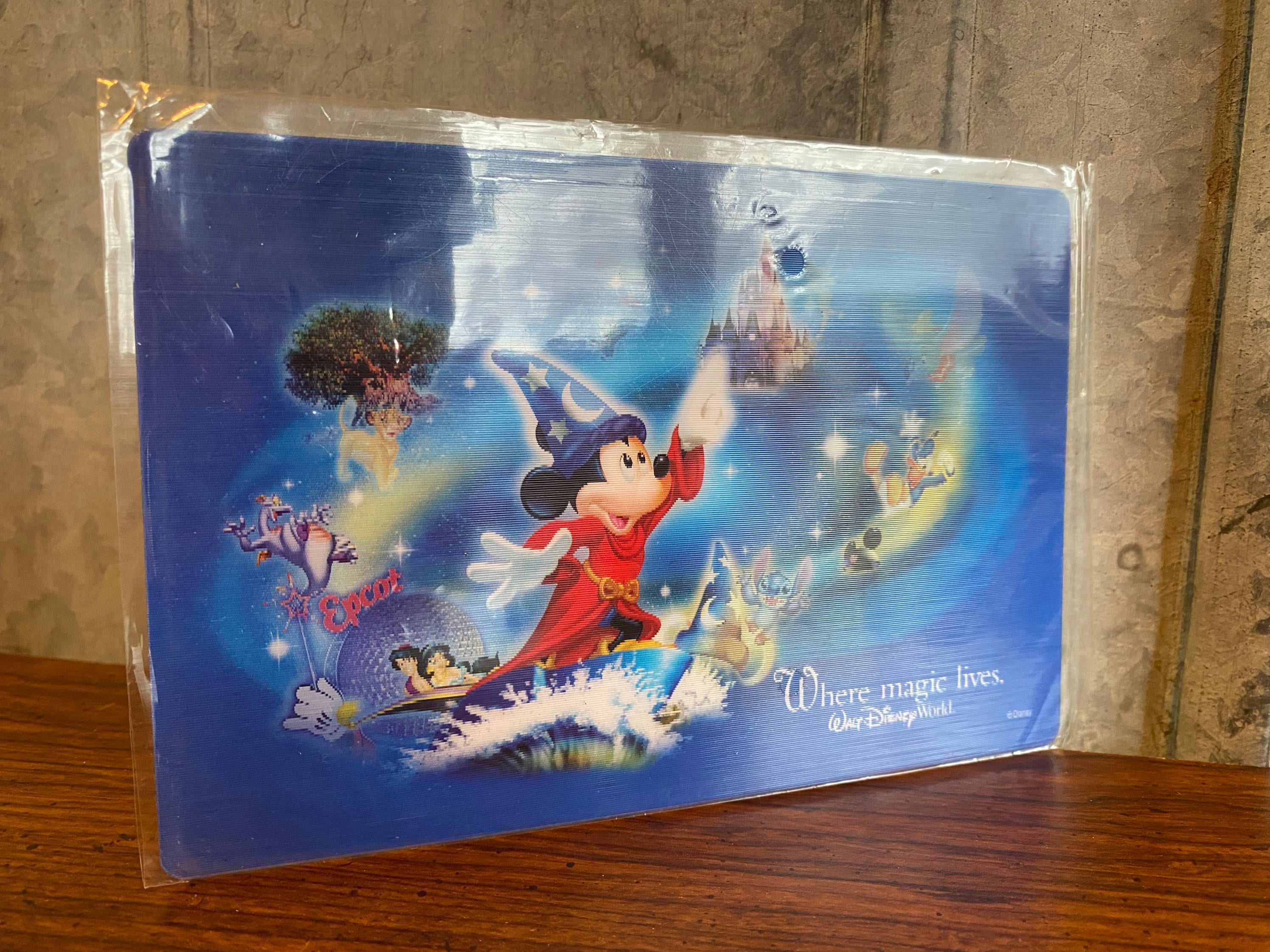 Vintage Disney World Mickey Mouse Holographic Post Card - Etsy