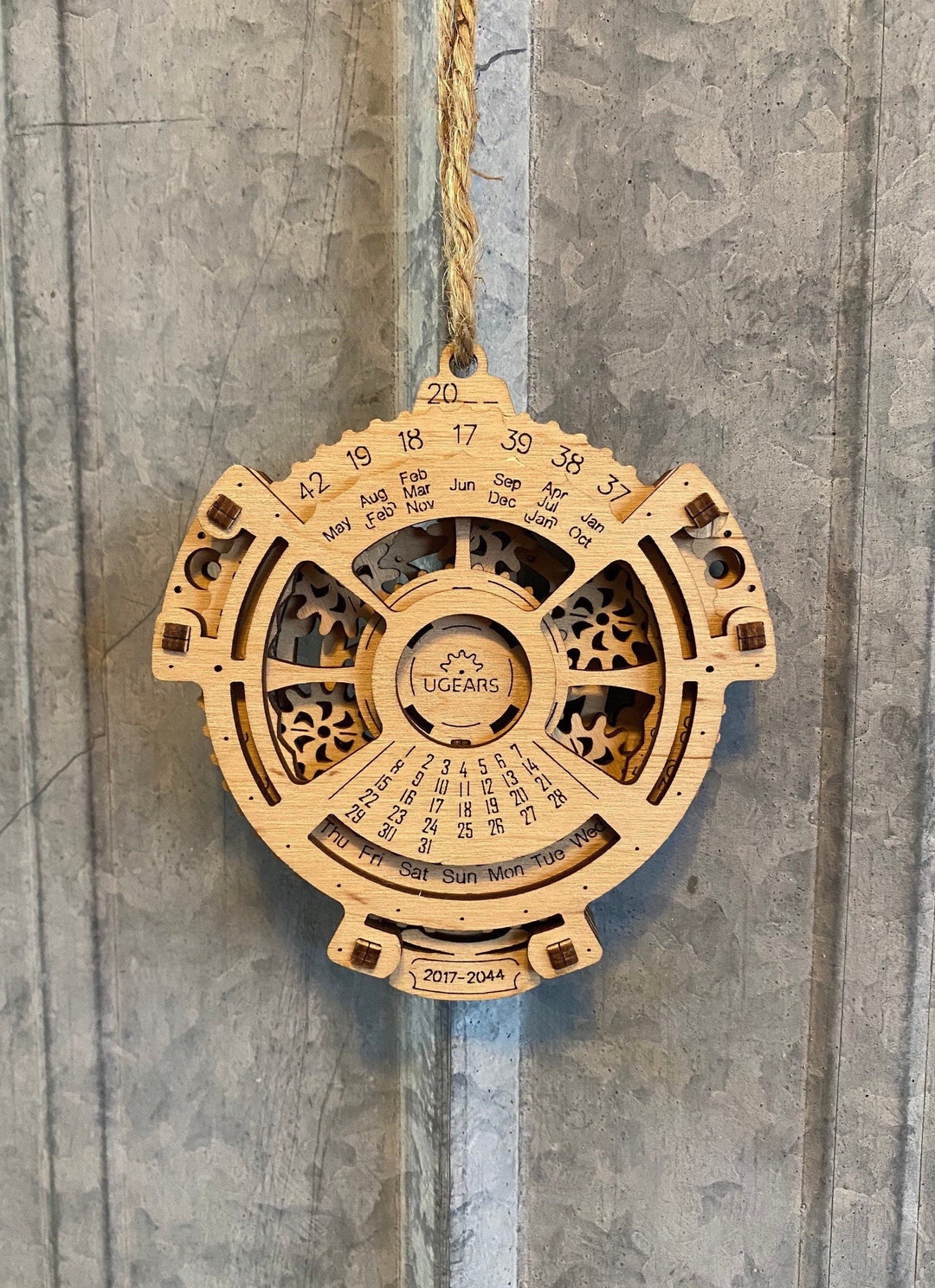 Ugears Laser Engraved Rotating Calendar Ornament - Etsy