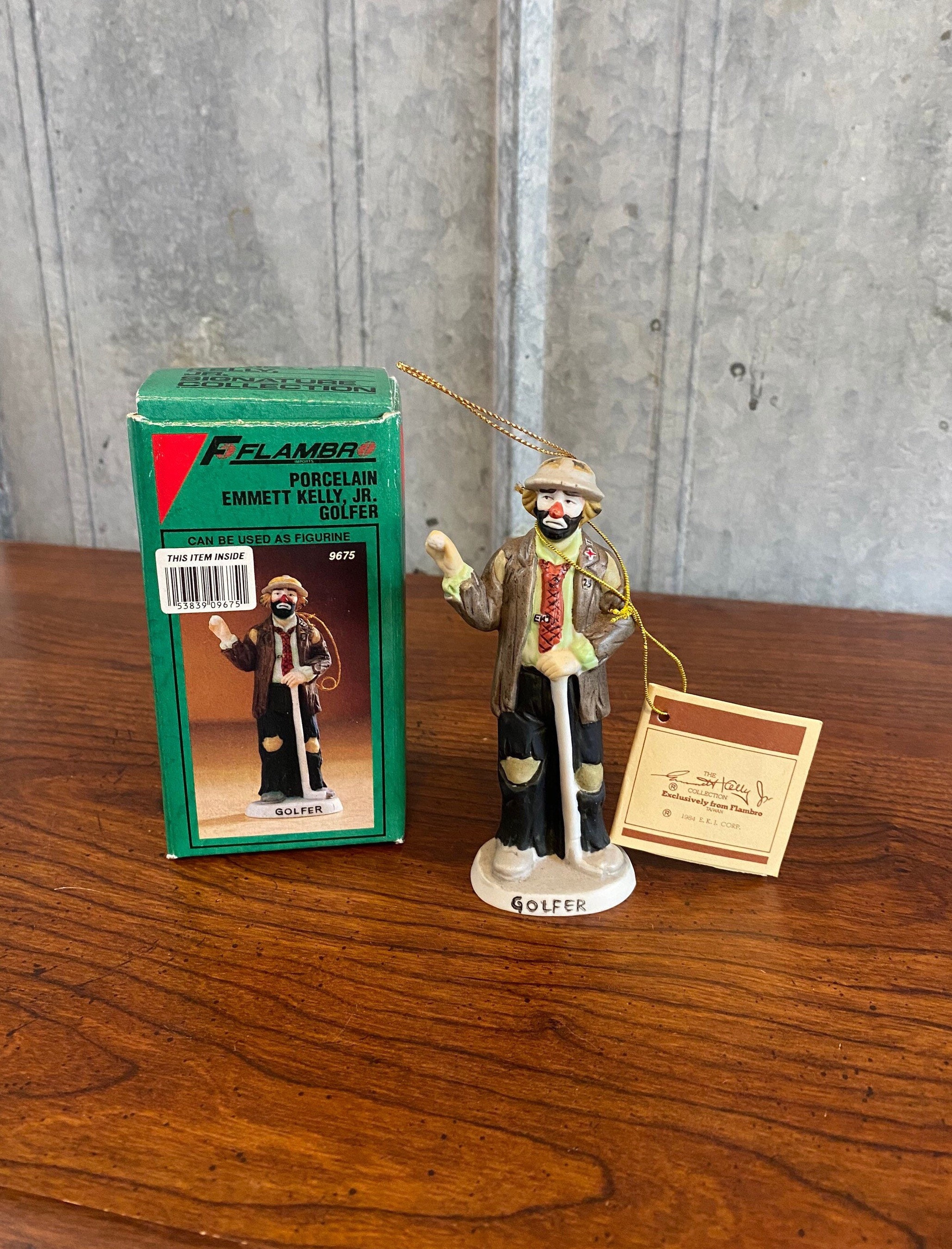 Vintage Emmett Kelly Jr. Golf Clown Ornament - Etsy