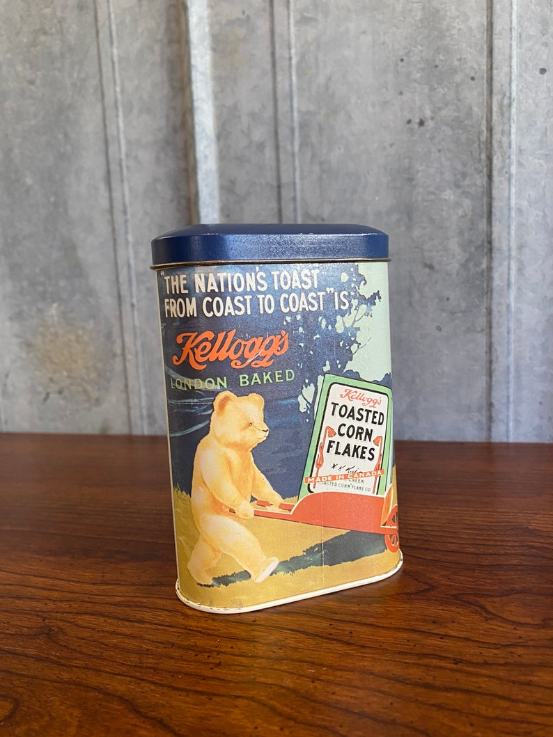 Vintage Kellogg’s Toasted Corn Flakes Metal Tin - Etsy