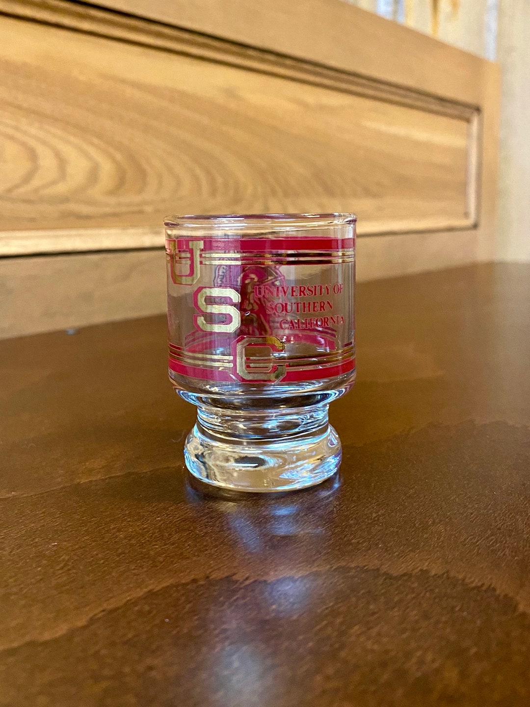 Vintage USC Spartans Shot Glass - Etsy