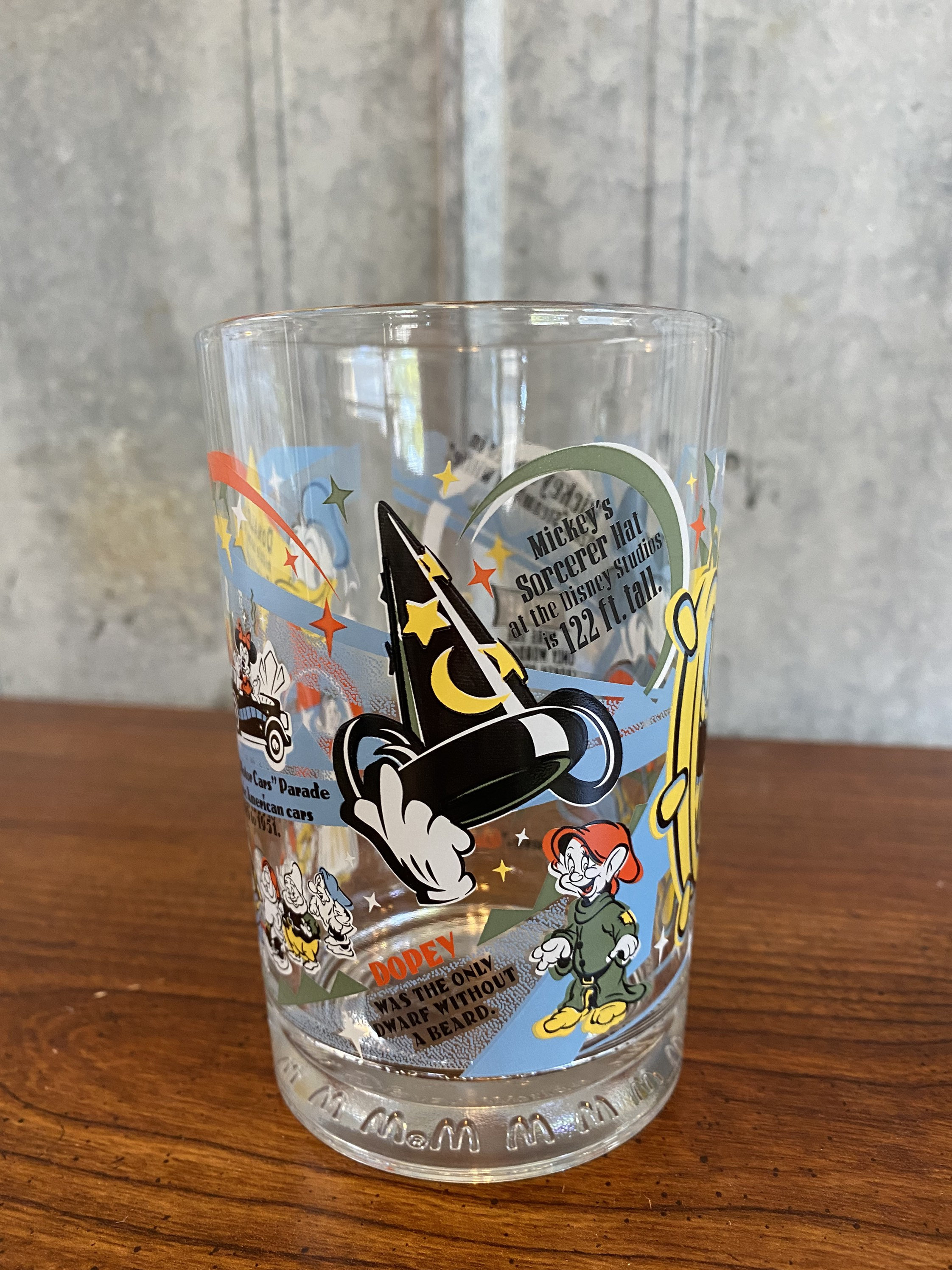 Vintage Walt Disney 100 Years of Magic Anniversary Mcdonalds Glass - Etsy