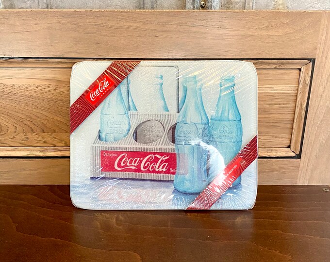 Vintage Coke Glass Surface Serving Board - Etsy