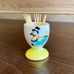Vintage Ceramic Duck Toothpick Holder - Etsy