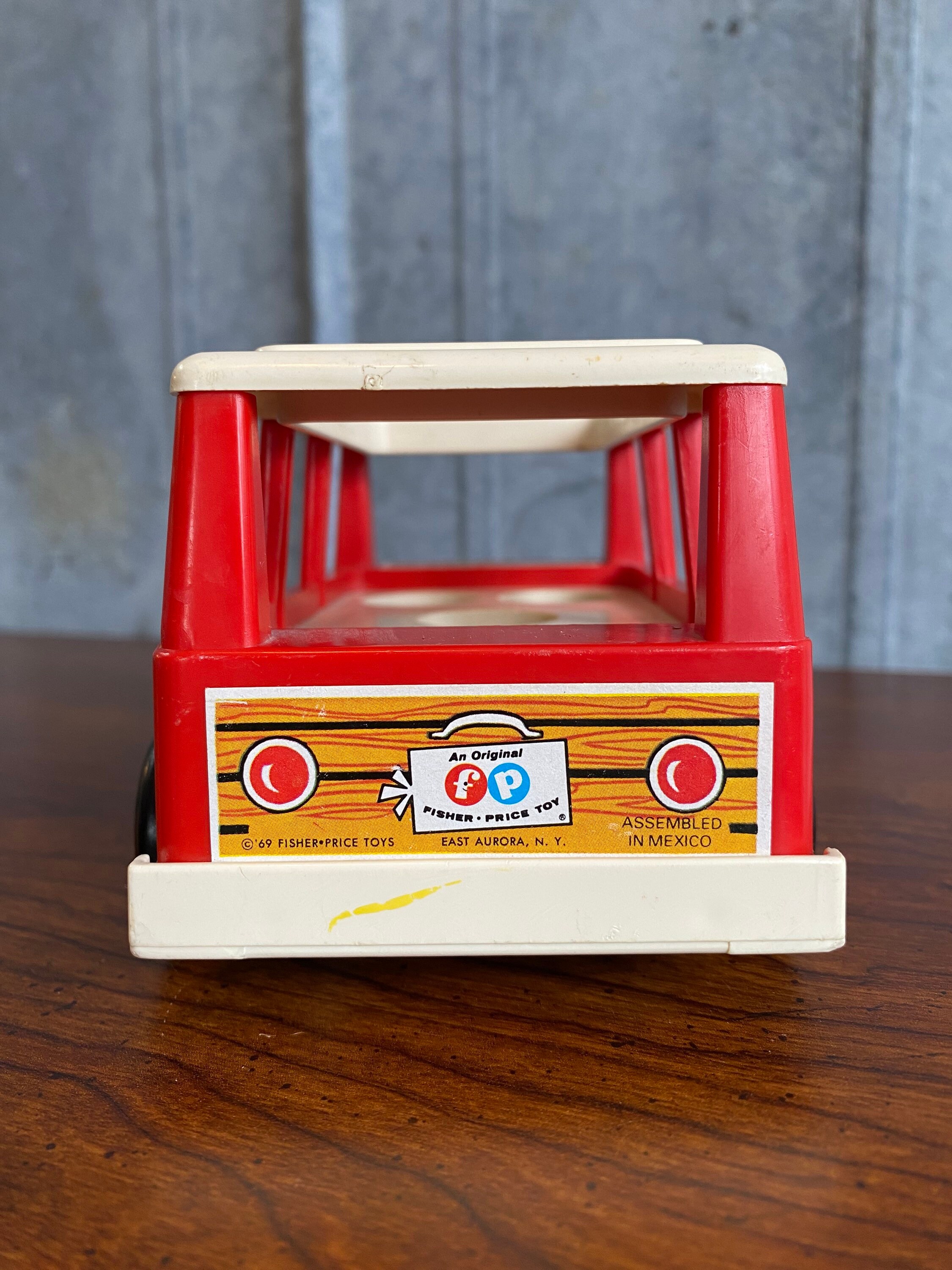 1960’s Fisher Price Mini Bus Toy - Etsy