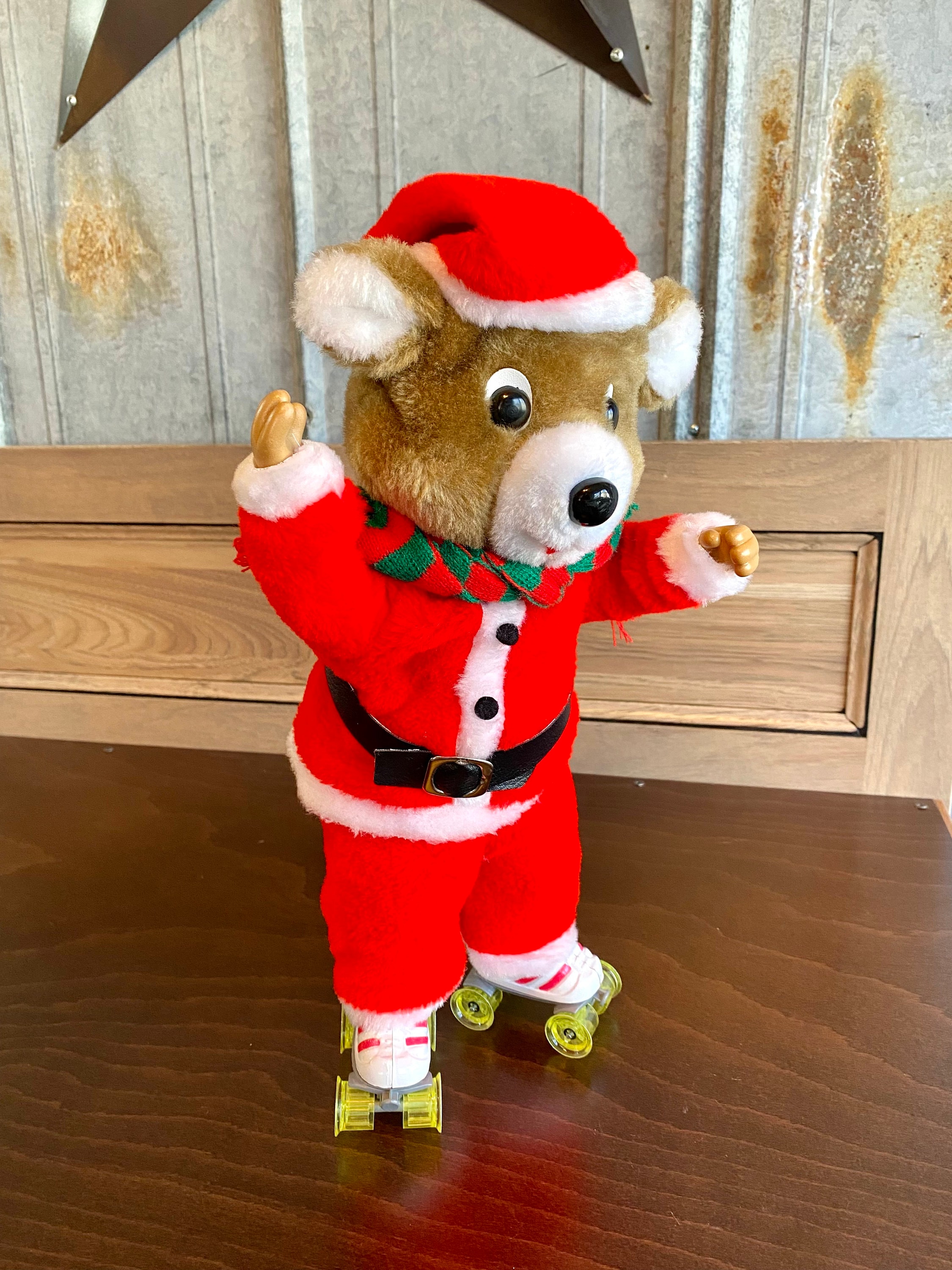 Vintage Electronic Roller Skating Teddy Bear - Etsy