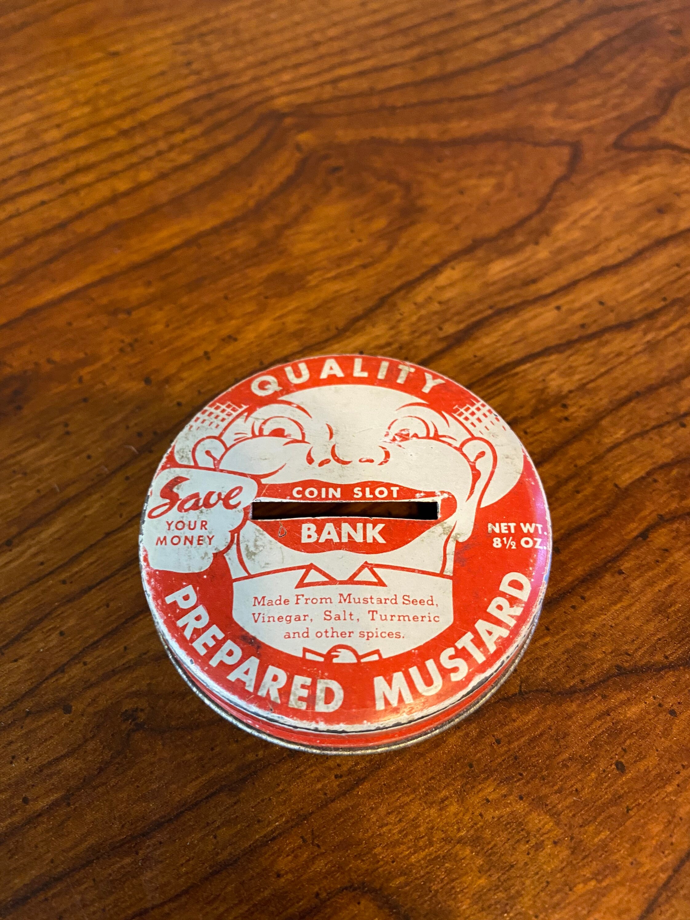 Vintage Nash-underwood Inc Mustard Jar Bank - Etsy