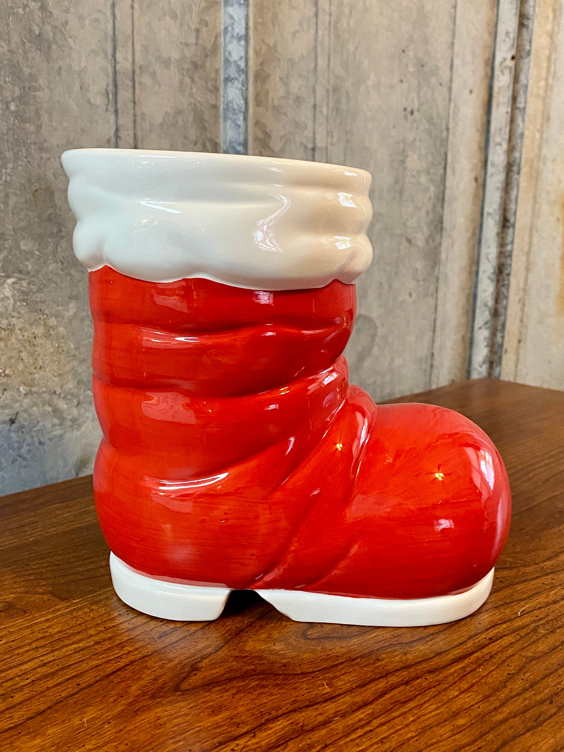 Coca-cola 75th Anniversary Ceramic Santa Boot - Etsy