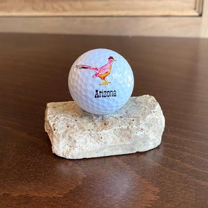 Arizona “roadrunner” Stone Golf Ball Display - Etsy
