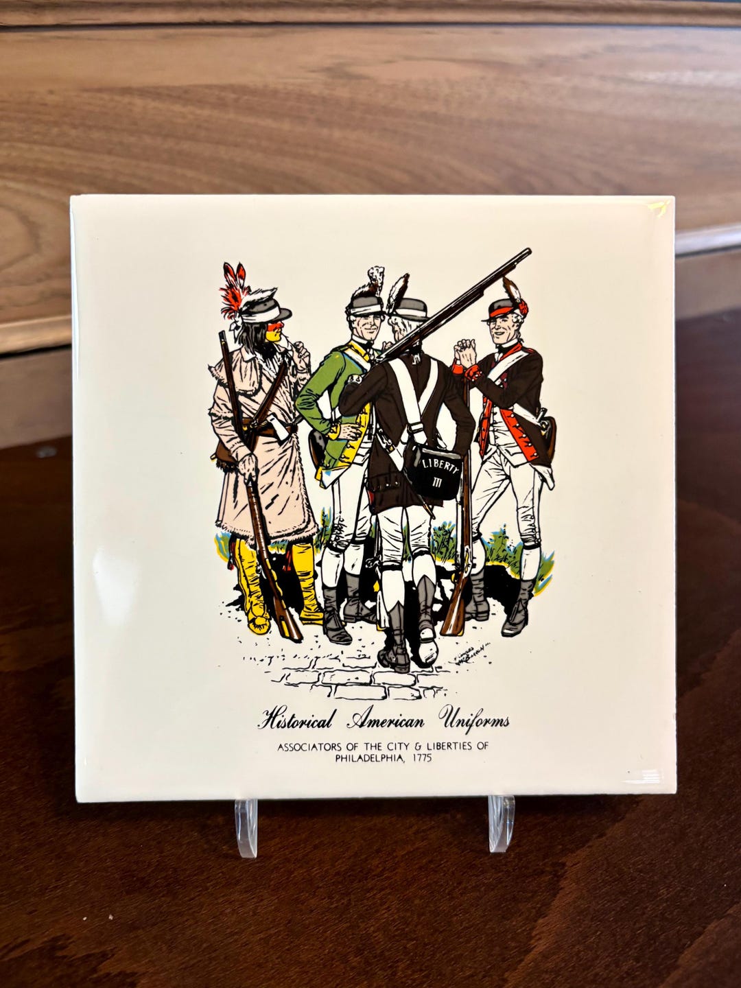 Vintage Historical American Uniforms Decorative Tile Philadelphia - Etsy